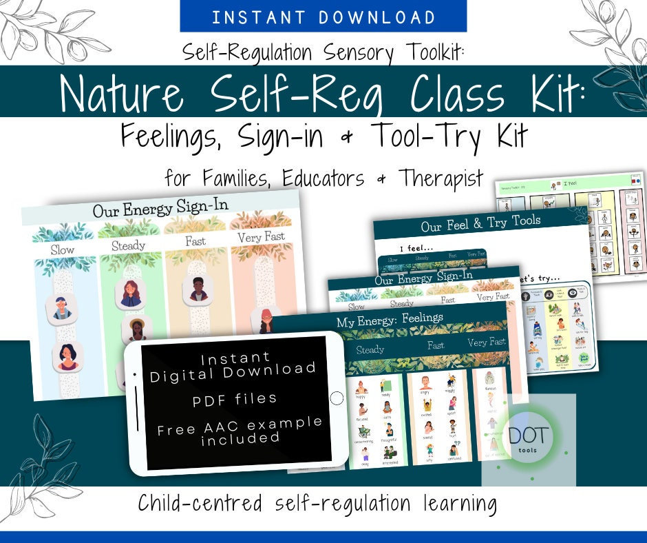 Self-regulation Group Visuals Toolkit: Nature, Sensory Tools, Feelings ...
