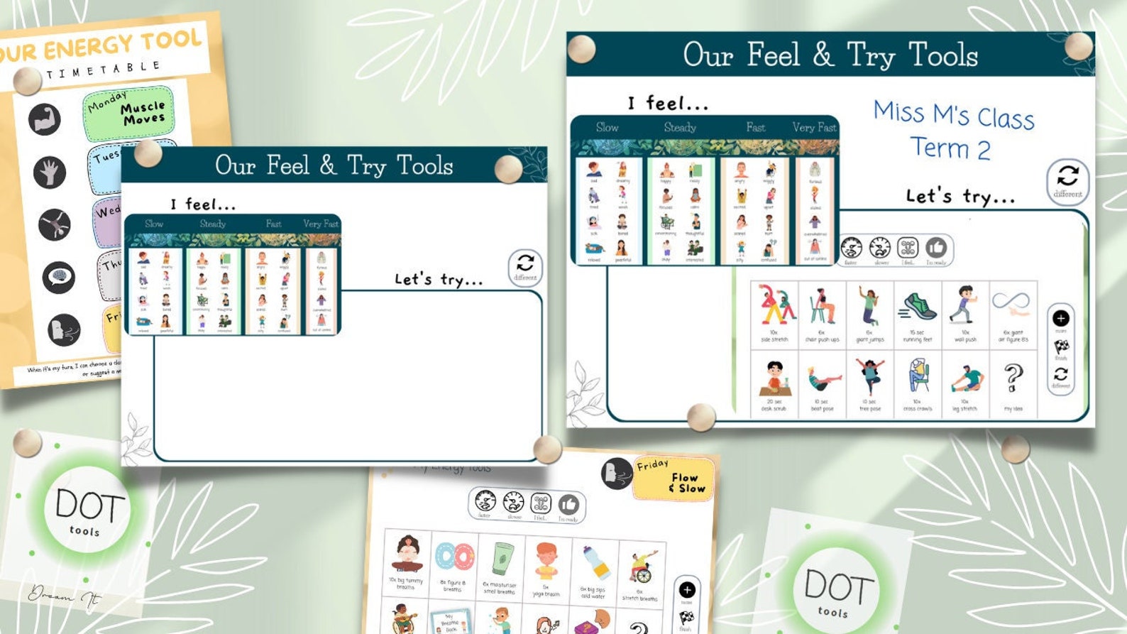 Self-regulation Group Visuals Toolkit: Nature, Sensory Tools, Feelings ...
