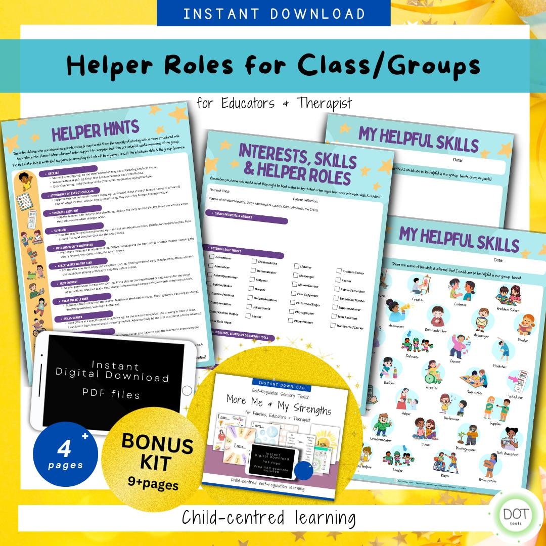 Helper Roles for Class/groups -children -social Participation ...