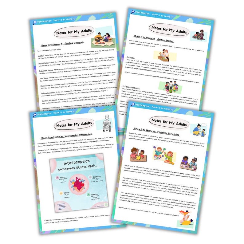 NEW Interoception 101: Name It to Know It Worksheets & Activities ...