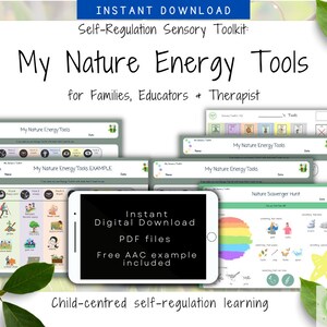 Self-regulation Group Visuals Toolkit: Nature, Sensory Tools, Feelings ...
