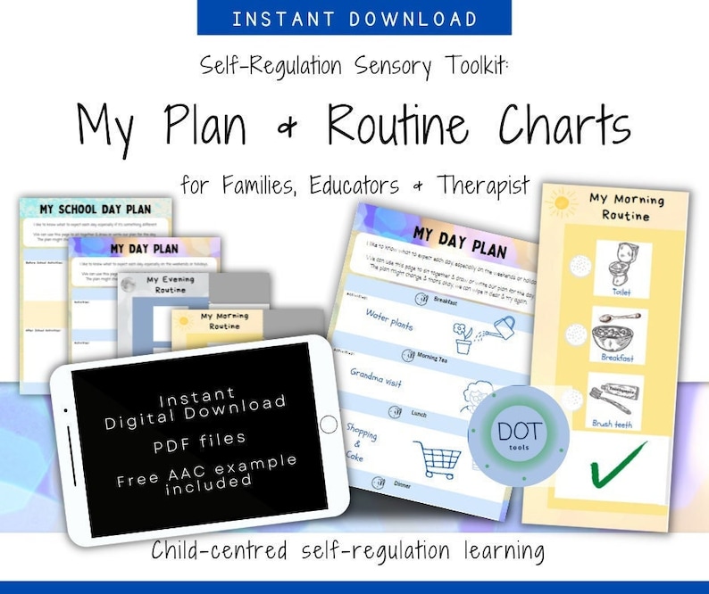 Routine Charts & Visual Schedules, Resources, Self Regulation, Help ...