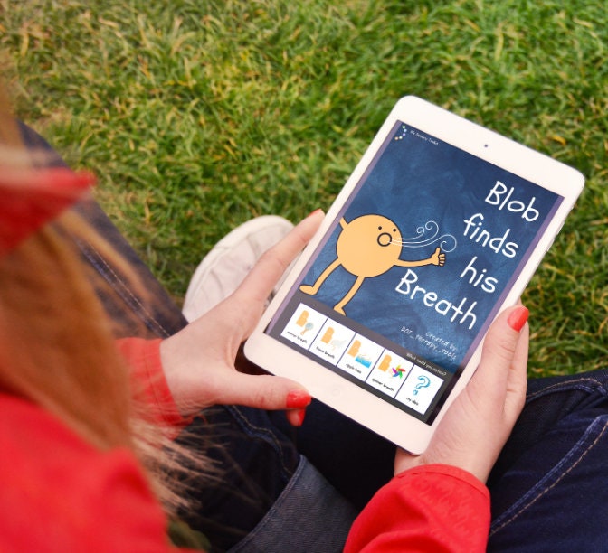 Breathing & Interoception Children's Book, Blob Finds His Breath, Body ...