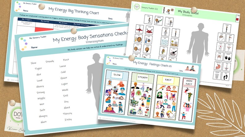 Feelings Self-regulation Tools Bundle, Emotions, Children, Kids, Teens ...