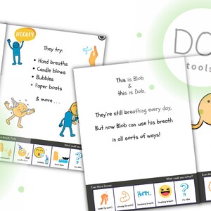 Breathing & Interoception Children's Book, Blob Finds His Breath, Body ...
