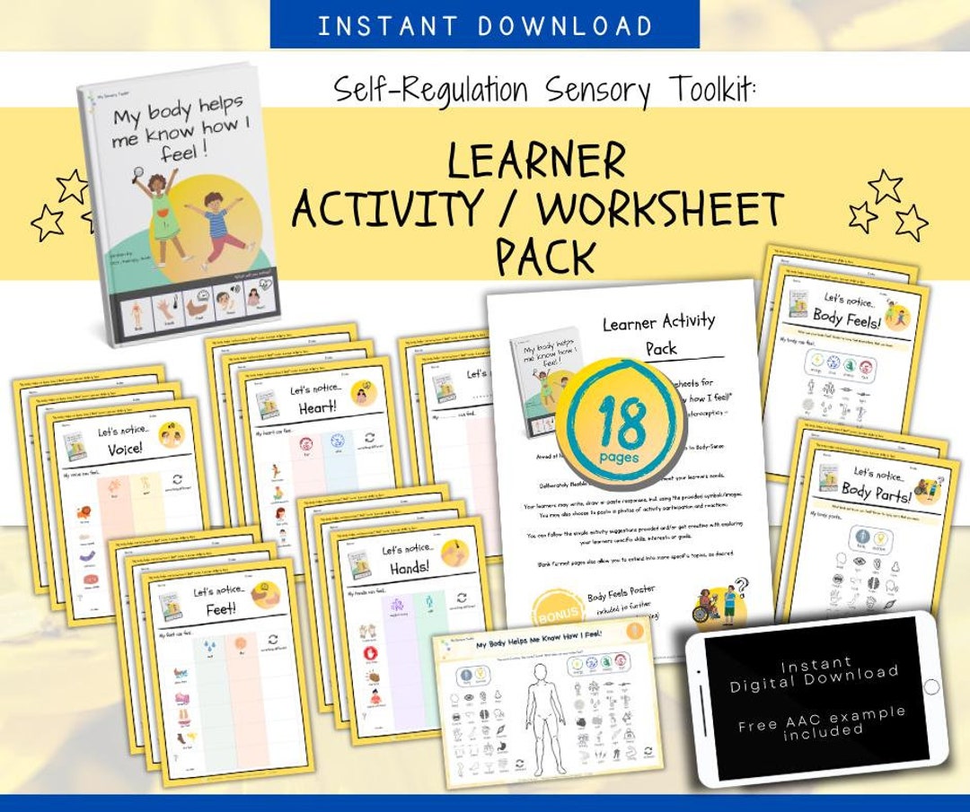 NEW Interoception Activity WORKSHEETS, My Body Helps Me Know How I Feel ...