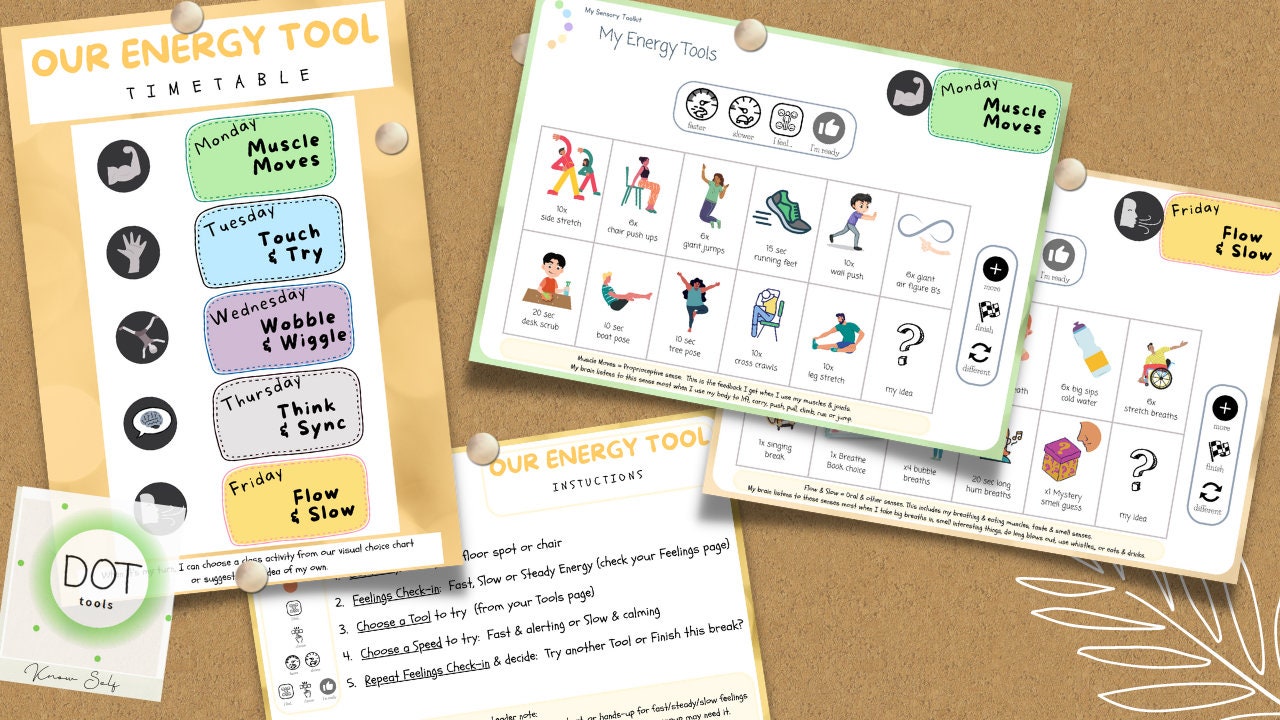 Brain Breaks: Self-regulation Tool Choice Program Sensory - Etsy Australia