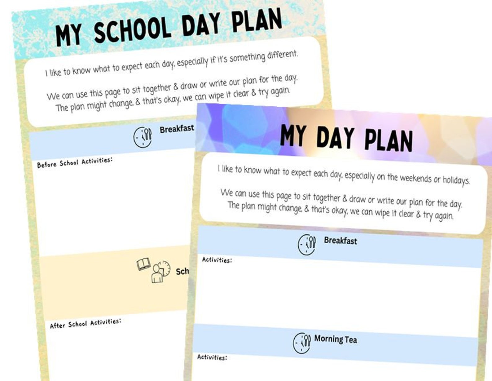 Routine Charts & Visual Schedules, Resources, Self Regulation, Help ...