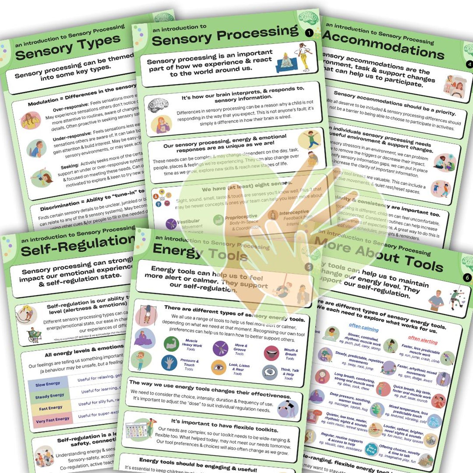 Sensory Processing Handouts, Self-regulation, OT, Energy, Sensory ...