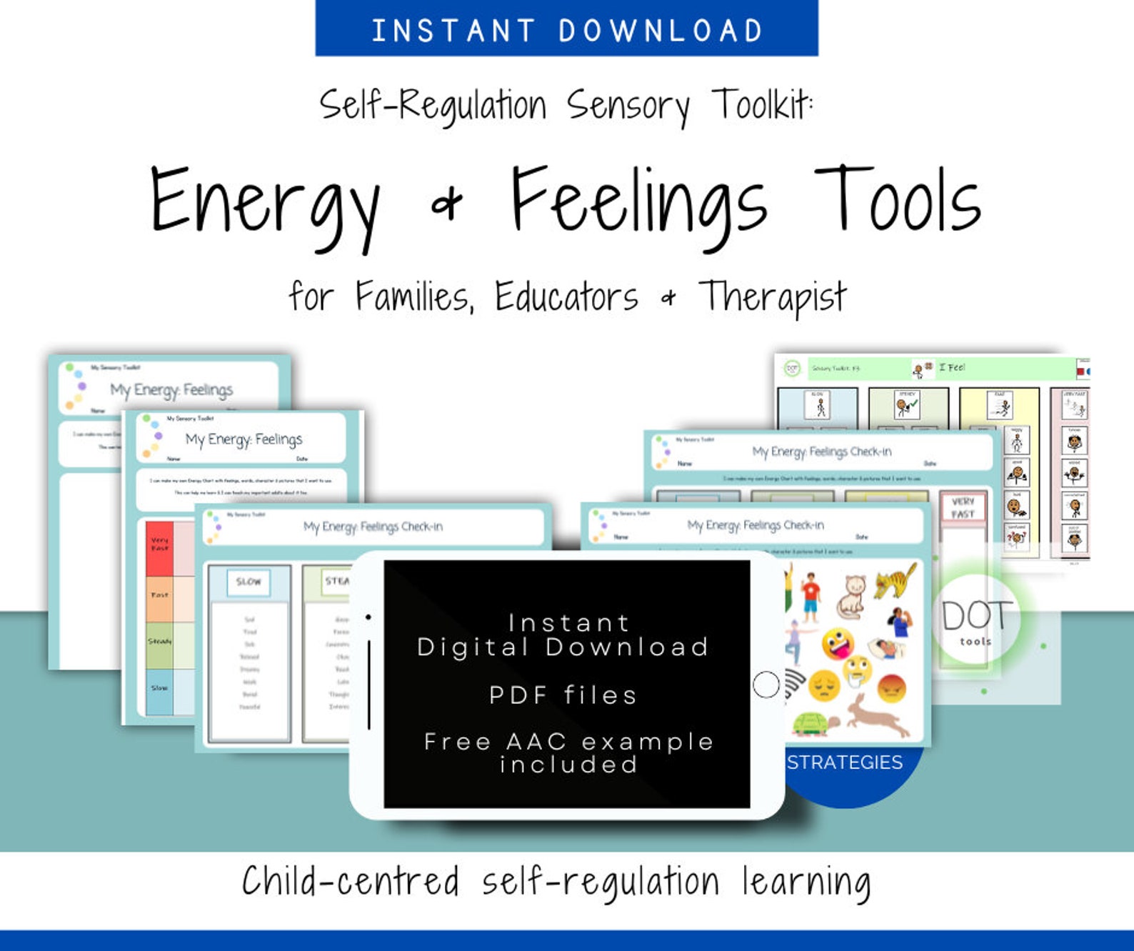 Feelings Wheel, Energy Tools, Self Regulation, Sensory Tools, Resources ...