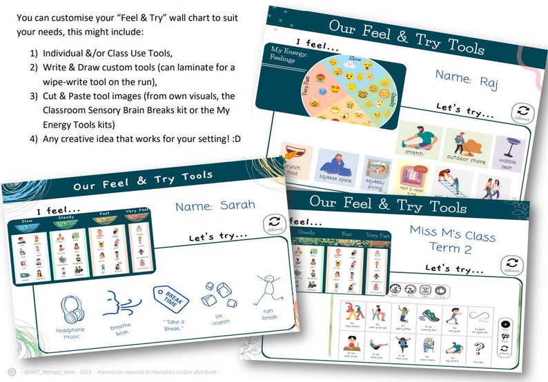 Self-regulation Visuals Toolkit Colourful, Sensory Tools, Feelings ...