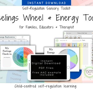 Self-regulation Visuals Toolkit- Emoji, Sensory Tools, Feelings ...