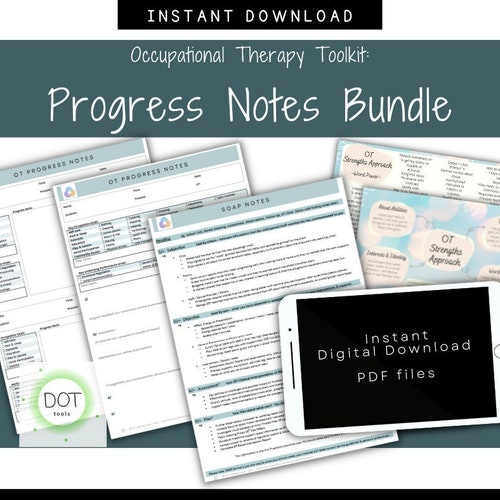 OT Progress Notes Performance Skills SOAP Notes Children - Etsy