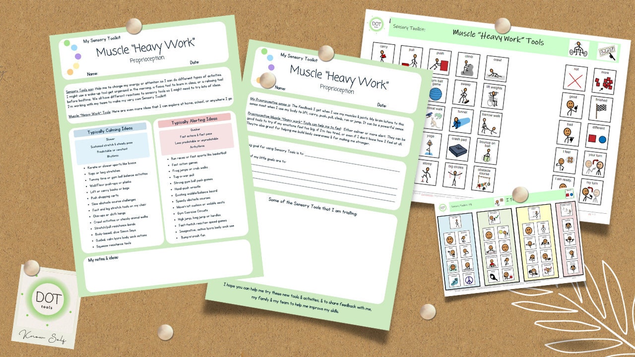 Self-regulation Sensory Tools Bundle Resources Children - Etsy