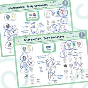 NEW Body Sensations: Learning Worksheets, Cues, Energy, Interoception ...