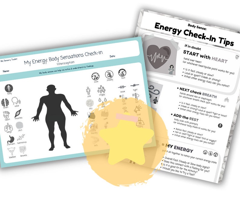 Interoception Learning Tips & Tools, Check-in, Body Cues, Sensory Tools ...