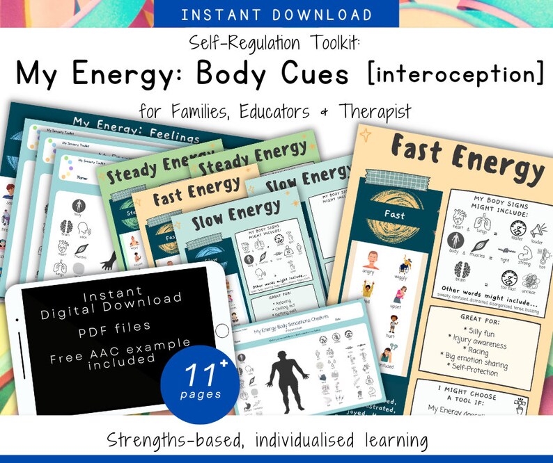 Breathing & Interoception Children's Book, Blob Finds His Breath, Body ...