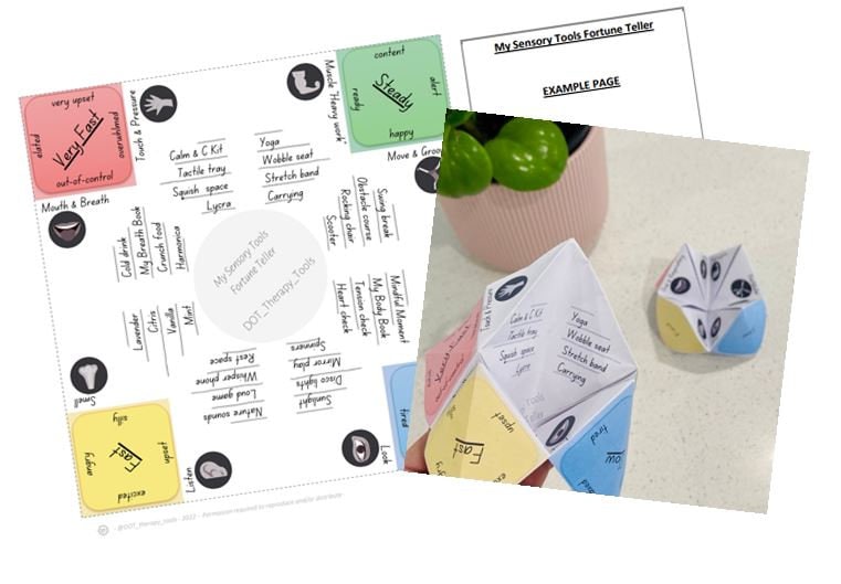 Sensory Tools Fortune Tellers, Self-regulation, Energy Tools, Learning ...