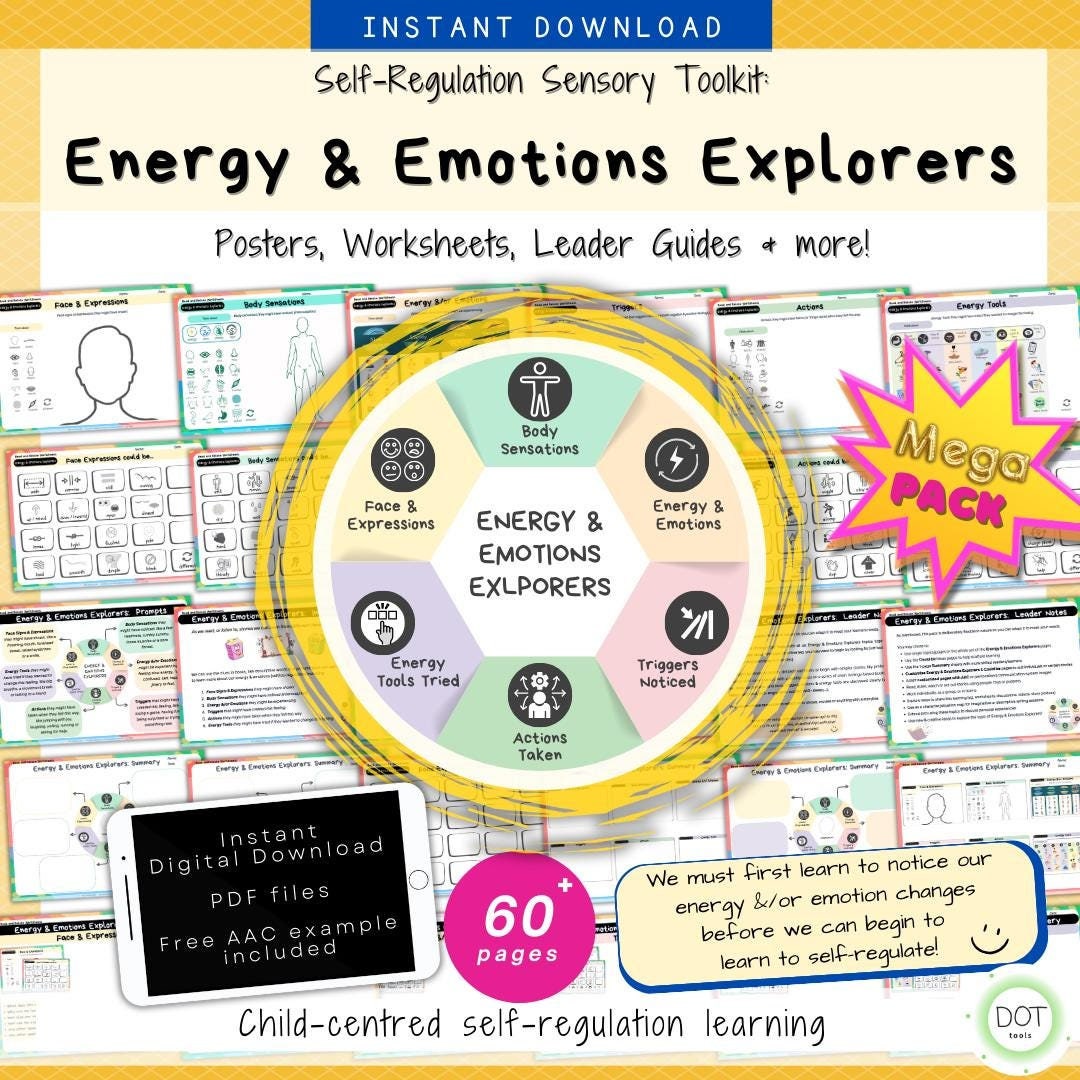 SEL Energy & Emotions Explorers Mega Kit, Explicit Self-regulation ...