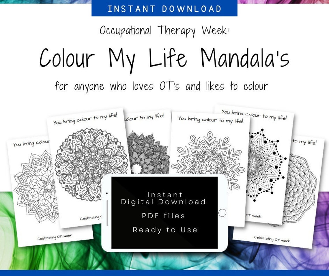 OT Week, Mandala, Colouring, Resources, Celebration, Occupational ...