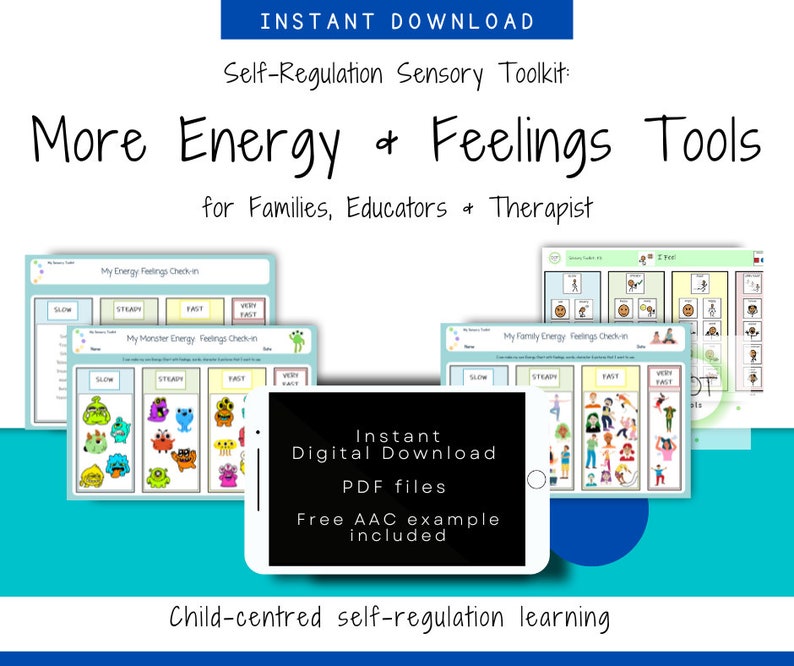 Self-regulation Sensory Tools Bundle Resources Children - Etsy