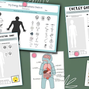 Interoception Reflection & Learning Tools 3, Body Sense, Energy, Self ...