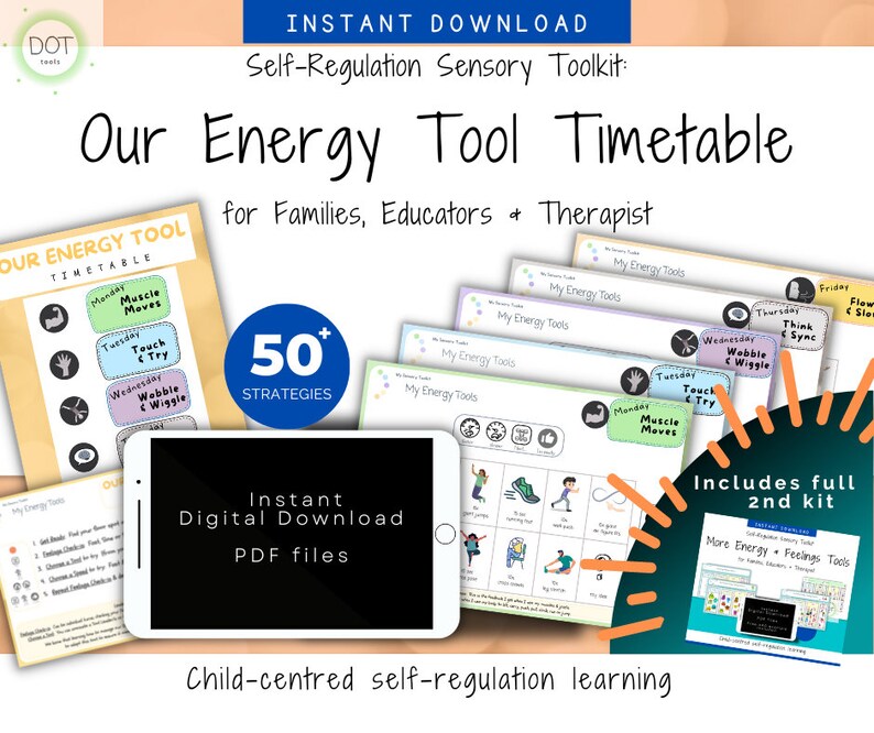 Self-regulation Group Visuals Toolkit: Nature, Sensory Tools, Feelings ...