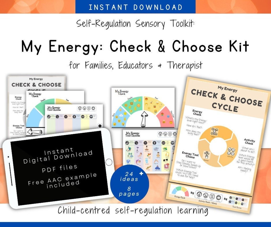 Self Regulation: Energy Check & Choose Toolkit, Feelings Speedo ...