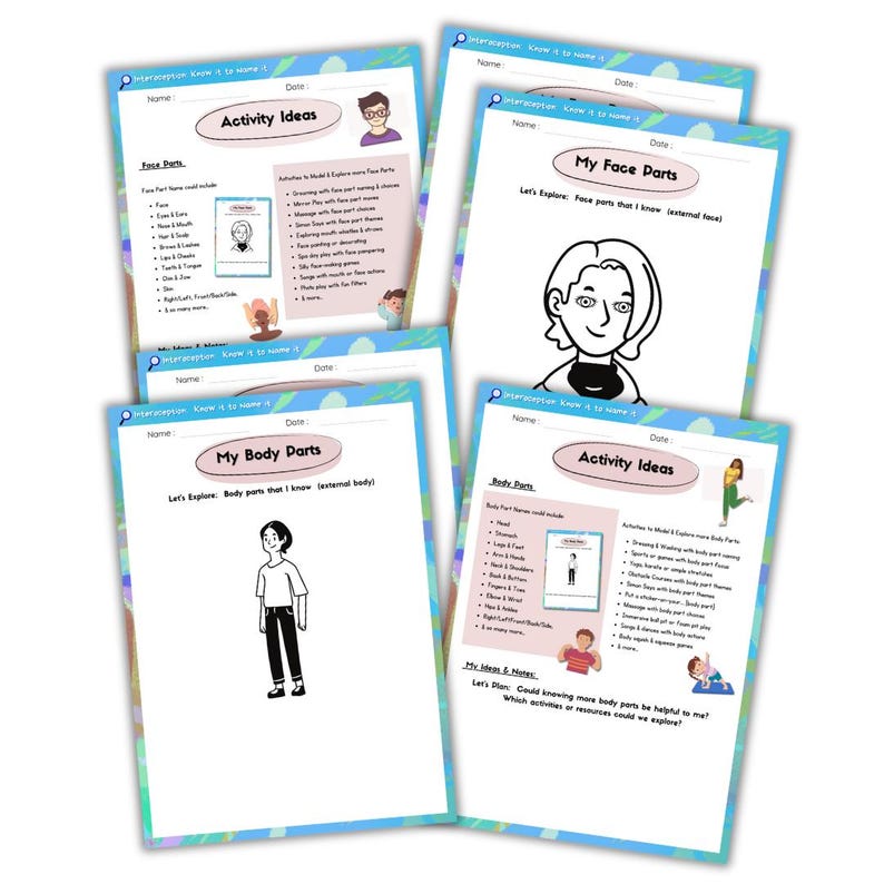 NEW Interoception 101: Name It to Know It Worksheets & Activities ...
