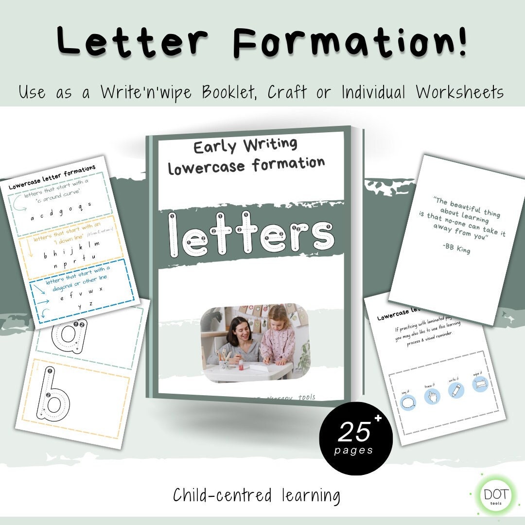 Letter Formation Resources, Lowercase, Early Writing Skills ...