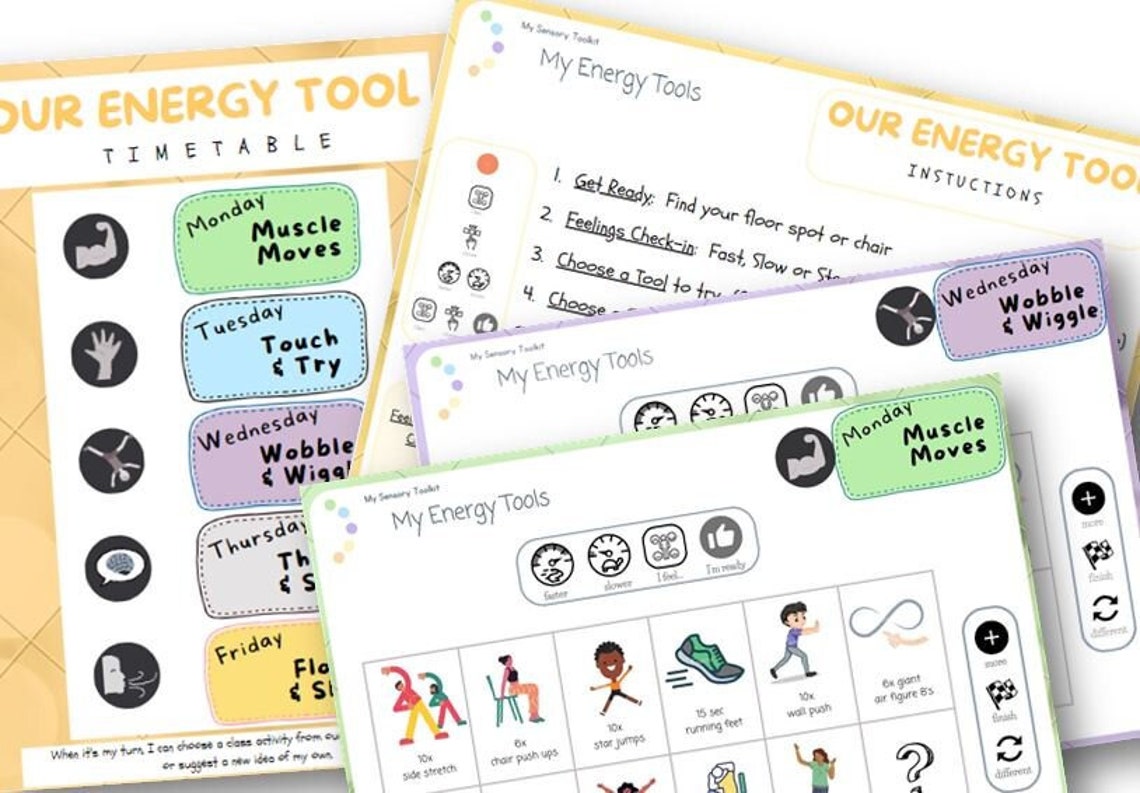 Brain Breaks: Self-regulation Tool Choice Program Sensory - Etsy Australia