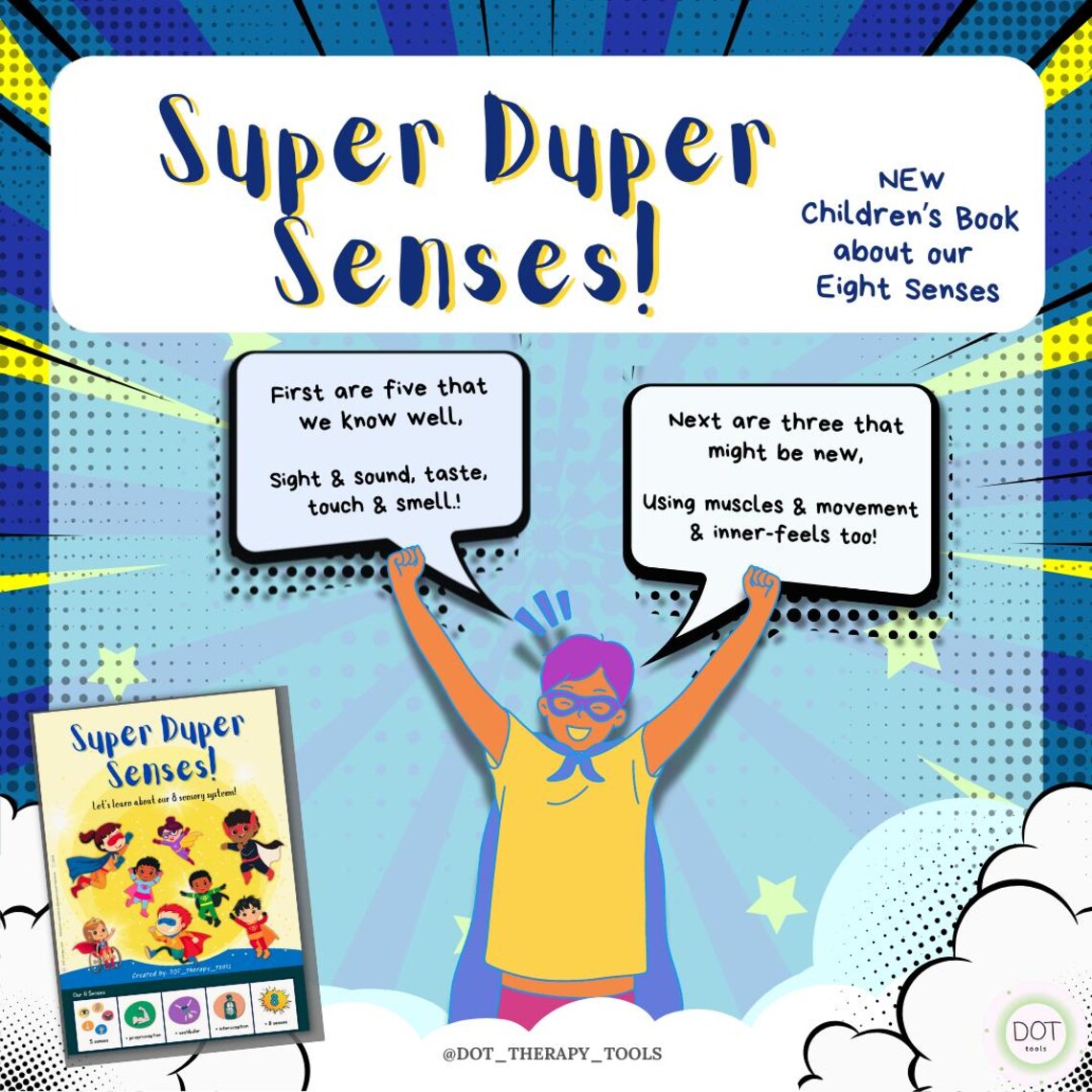 My Super Duper Senses! Children's Book, 8 Sensory Systems, Sensory ...