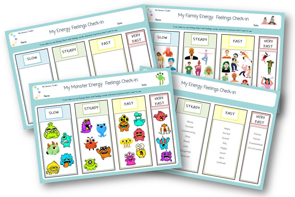 Self-regulation Sensory Tools Bundle Resources Children - Etsy