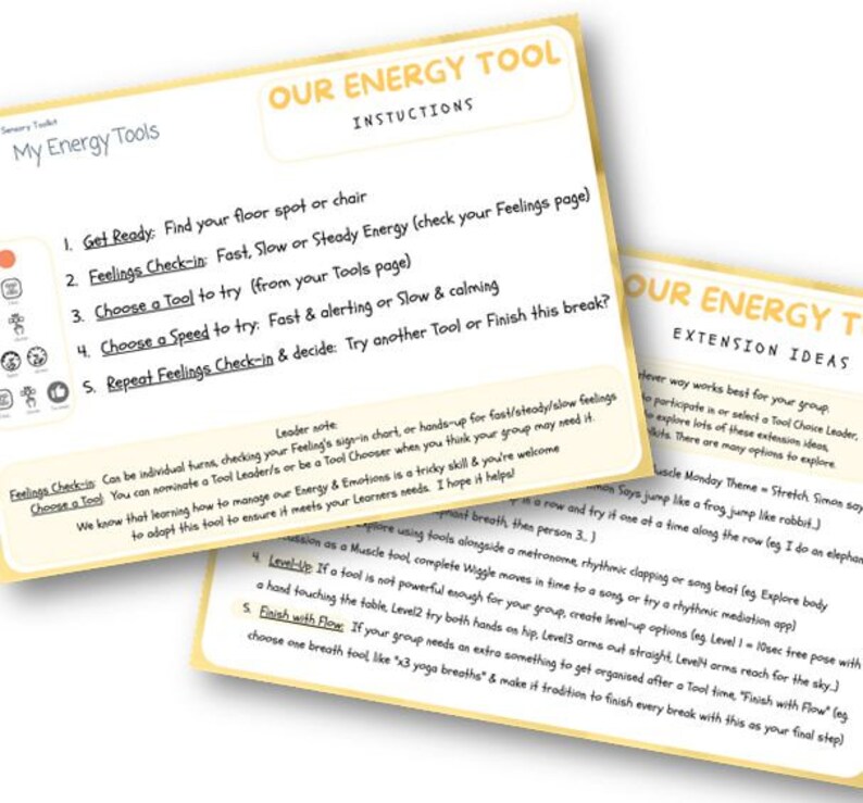 Brain Breaks: Self-regulation Tool Choice Program Sensory - Etsy Australia