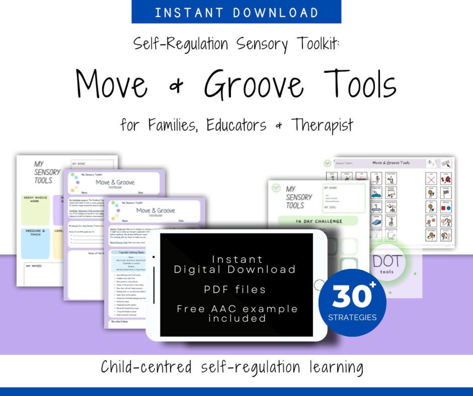 Movement Sensory Tools, Resource, Self Regulation, Vestibular, Paeds ...