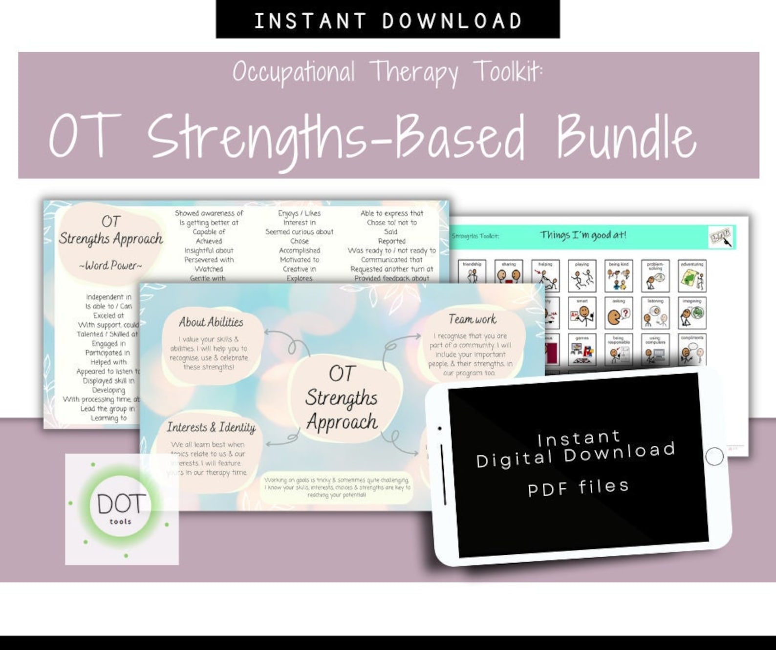 Strengths OT Resource Pack, Strengths-based, Occupational Therapy ...