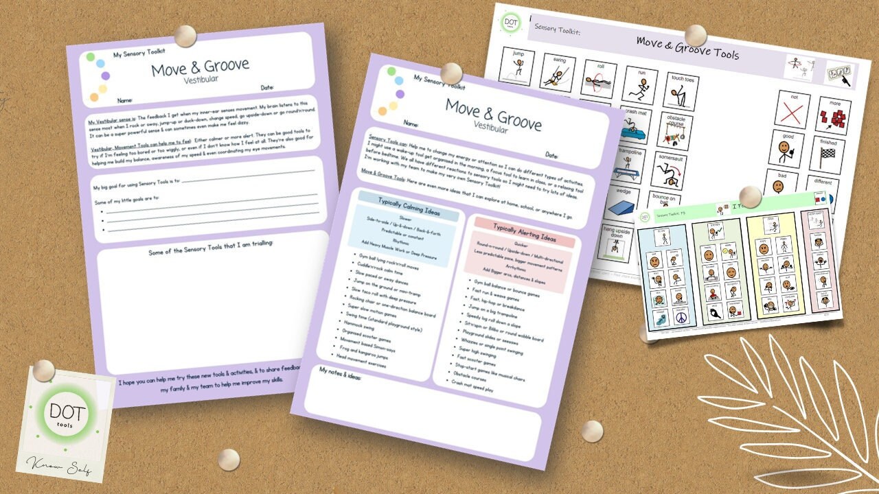 Movement Sensory Tools, Resource, Self Regulation, Vestibular, Paeds ...
