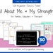 More About Me Tools, Character Traits, Attributes, Strengths, Self ...
