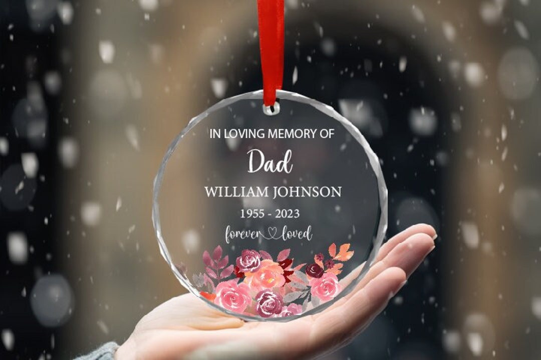 Personalised Dad Memorial Ornament,loss of Father Gift,dad Sympathy ...