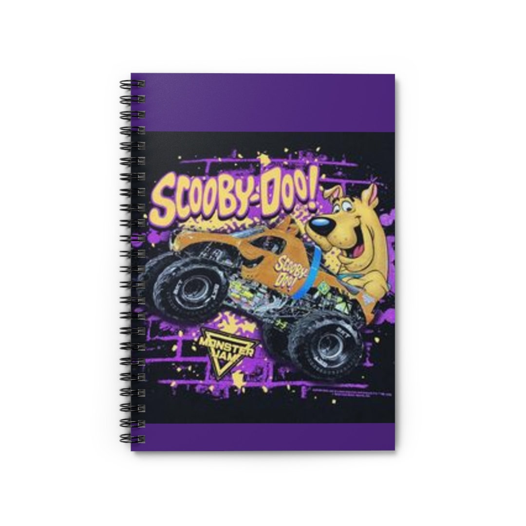 Scooby doo Monster Jam Boys Spiral Notebook Ruled Line - Etsy