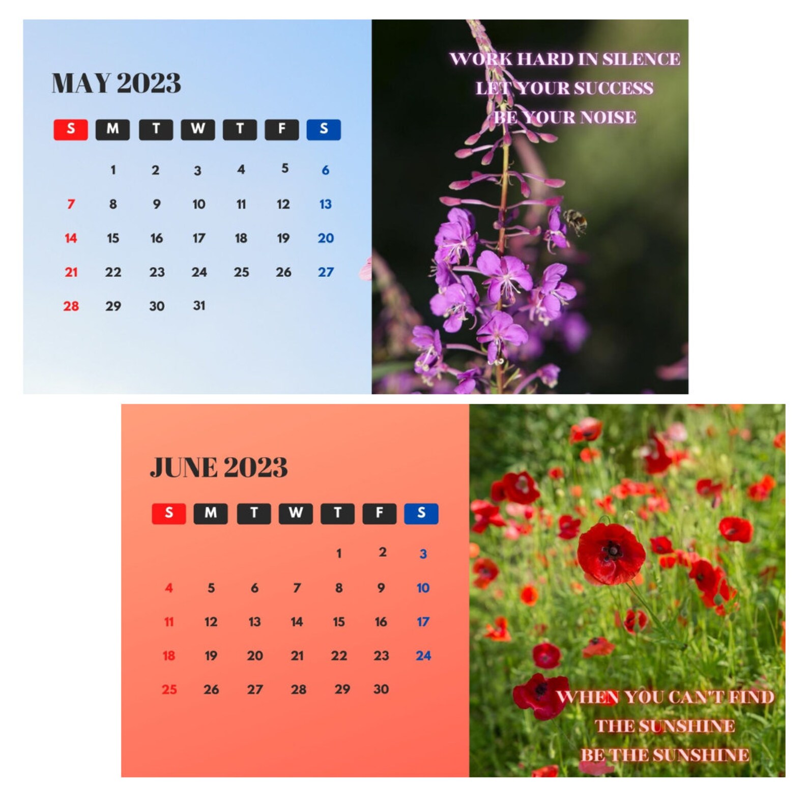 Editable 2023 Calendar, Digital Calendar, Cute, Printable Calendar ...