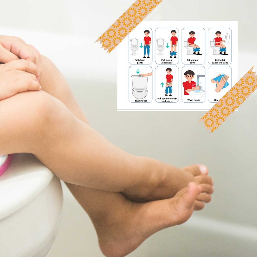 Digital Product Toilet Training for Boys Step-by-step Boys' Toilet ...
