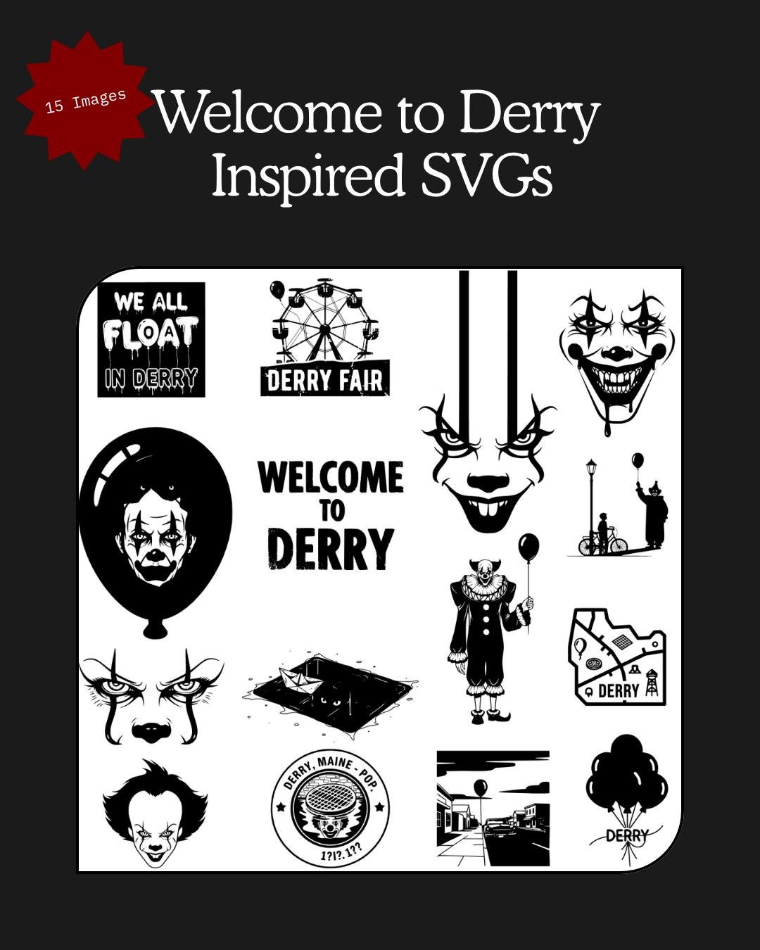 Inspired "welcome to Derry" & "it" Svgs - Etsy