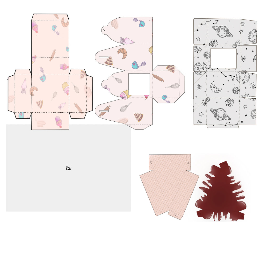 39 Digital Box Molds and Printable Patterns Can Be Used With Cutting ...
