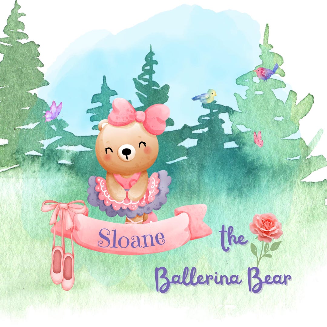 Personalized Ballerina Bear Book – Custom Dance Keepsake for Kids ...