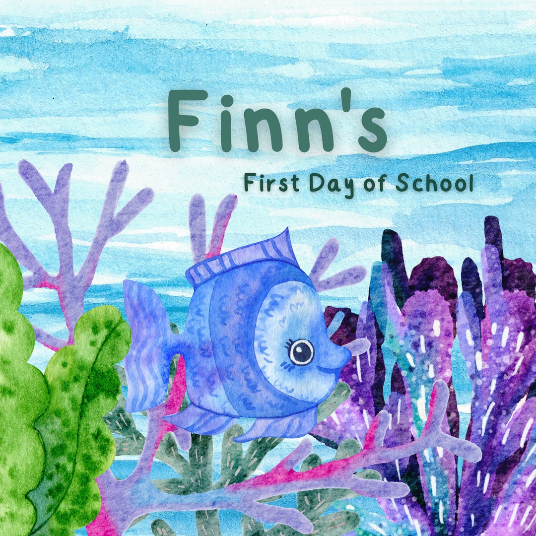 Personalized First Day of School Book - for a BOY First Day of ...