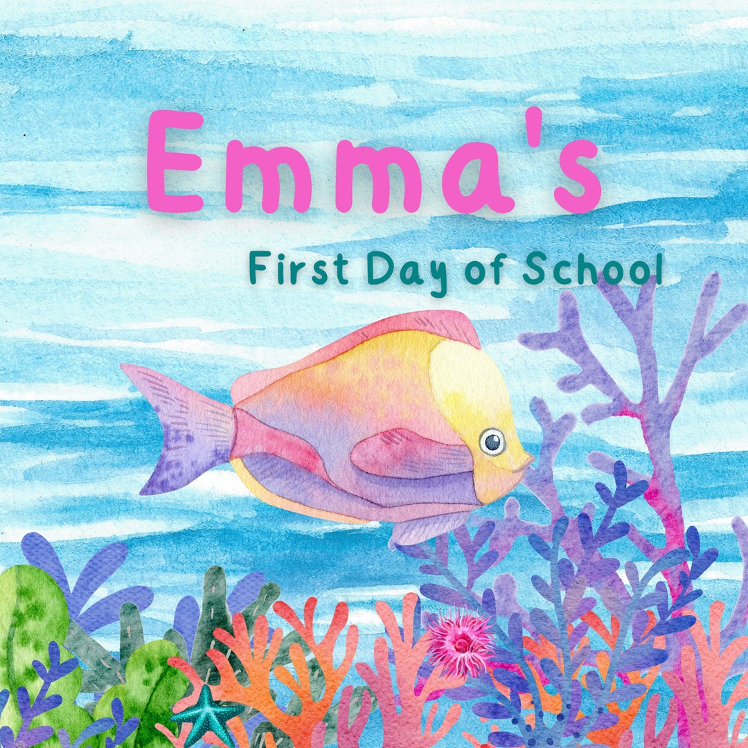 Personalized First Day of School Book: Gift for Girls - Etsy