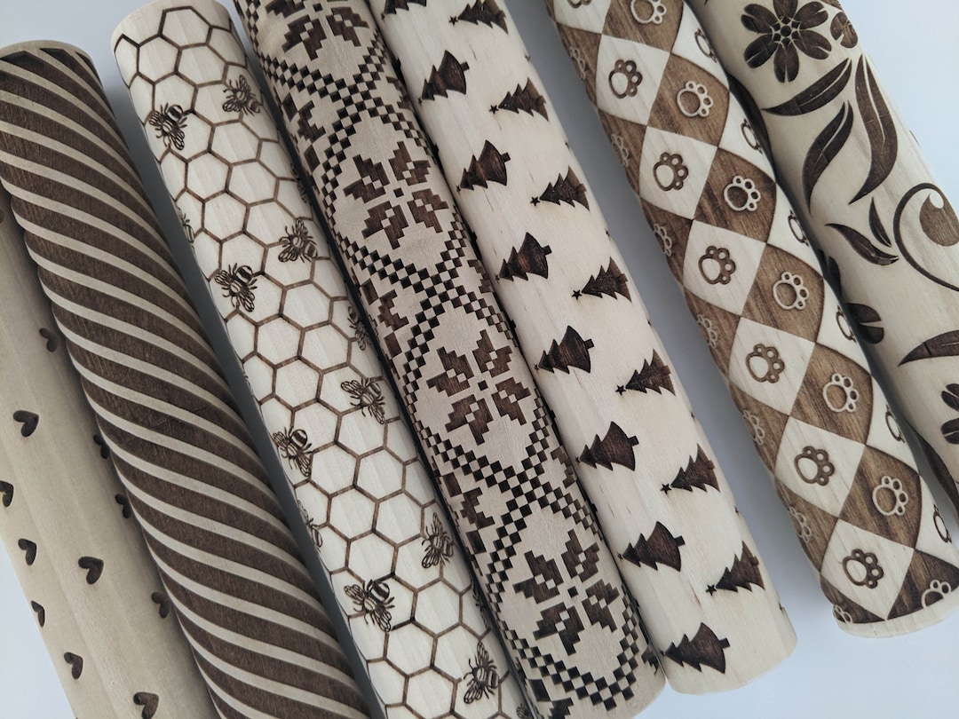 Embossed Rolling Pin - Etsy
