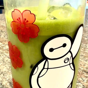 Baymax Glass Cup Pain Chart Color Changing BH6 Water Bottle - Etsy