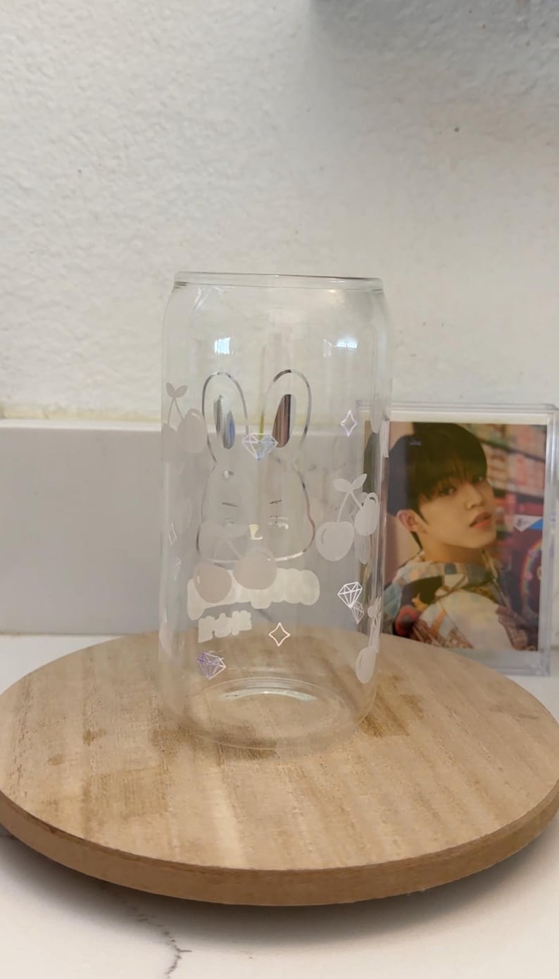 Color Changing SVT Choitcherry Couprang Glass Cup | Seventeen Kpop ...